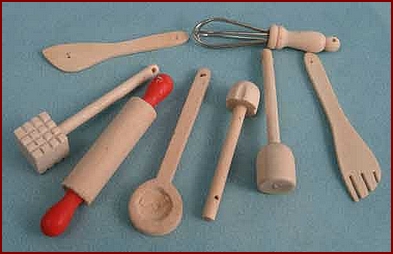 Dolls House and Miniature Kitchen Tools